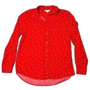 beachlunchlounge | Tops | Lot Of 2 Valentine Hearts Button Down Blouse ...